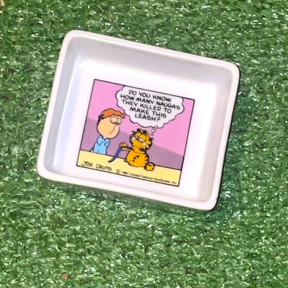 Garfield | Dining | 981 Garfield Comic Ceramic Trinket Dish | Poshmark